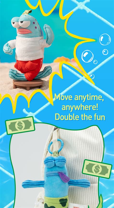 Pop Mart Bikini Bottom Buddies Whimsical Plush Blind Box Action Toys