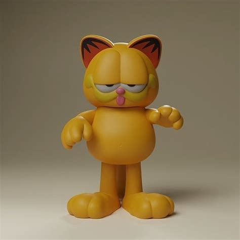 Garfield 3d Print Model 3d Model 3d Printable Cgtrader