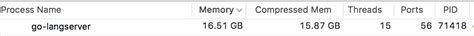 High Memory Usage Issue Sourcegraph Go Langserver GitHub