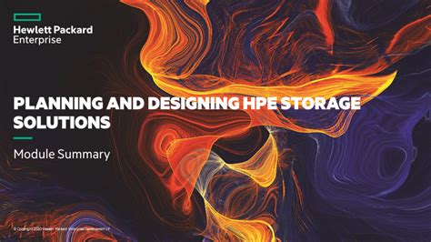 Module Module Summary HPE Certification Courses