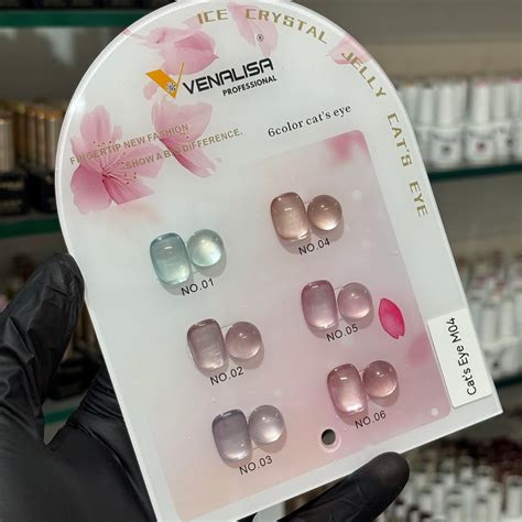 Venalisa Ice Crystal Jelly Cat Eye Gel Polish Set M04 6pcs Magnetic
