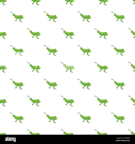 Grasshopper Pattern Cartoon Style Stock Vector Image And Art Alamy