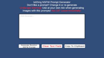 TXT IMG NSFW Prompt Generator By Split Peaches