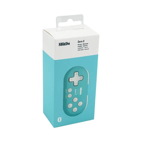 8bitdo Zero 2 Bluetooth Gamepad For Nintendo Switch Windows Android Macos Raspberry Pi Blue