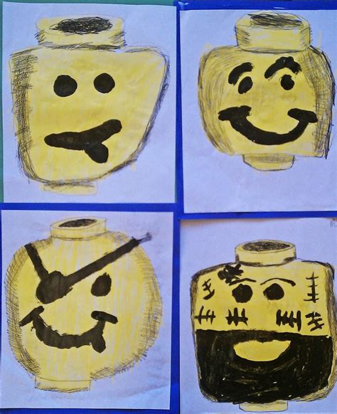 Exploring Form In Art Lego Man Head Project