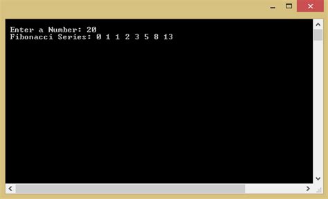 Fibonacci Series In C Code Nirvana