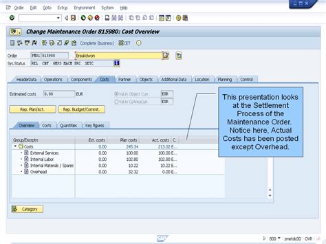青蛙SAP分享 Froggy s SAP sharing PM Order Settlement Allocation Structure