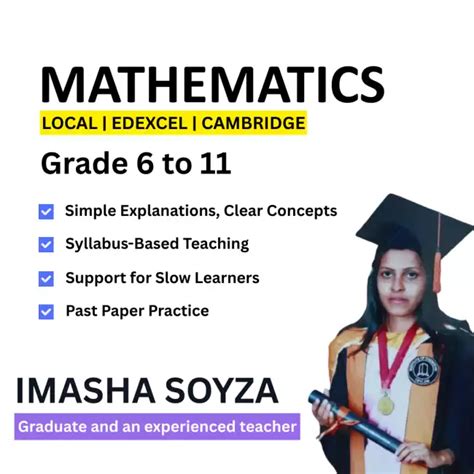Mathematics Classes For Grades 611 Mathematics Ol Grade 6 11