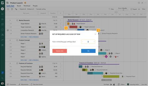 Deleting Dependencies Ganttpro Knowledge Base