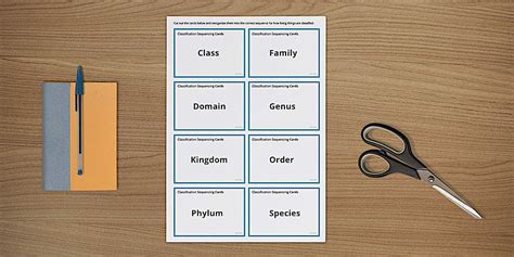 Classification Sequencing Cards Teacher Made Twinkl