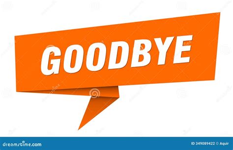 Goodbye Banner Template Goodbye Ribbon Label Vector Illustration 177646014