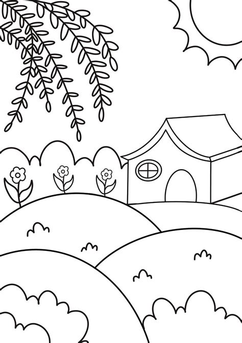 春天简笔画大全风景 春天简笔画大全风景图片 画趣文库（我爱生活）