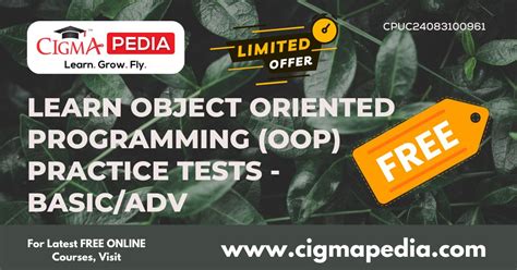 learn object oriented programming oop practice tests basic adv free udemy course cigma pedia