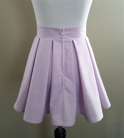 Box Pleat Mini Skirt Pleated Mini Skirt Available In Color Etsy