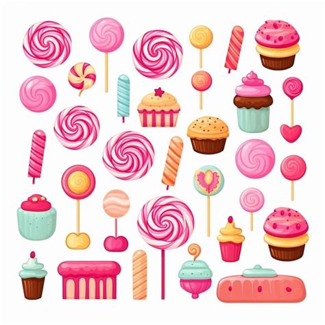 Premium Photo A Close Up Of A Bunch Of Different Types Of Candy