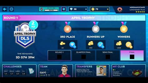 Dls 24 April Trophy Tier 17 Youtube