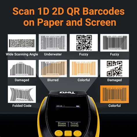 Tera Digital Hw0009 Barcode Scanner 2d Qr Wireless Bar Code Reader With Cradle