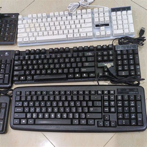 Razer Hp Dell Logictech Gigabyte Acer Avf Crown Used Keyboard Shopee