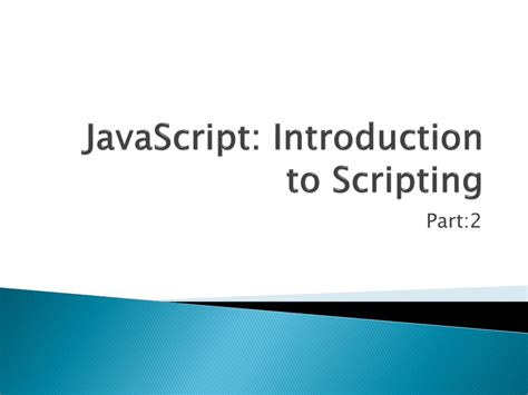 Ppt Javascript Introduction To Scripting Powerpoint Presentation
