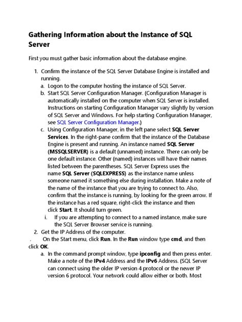 Sql Server Troubleshooting Pdf Port Computer Networking Internet Protocol Suite