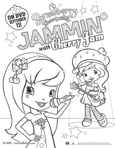 Strawberry Shortcake Cherry Jam Coloring Pages
