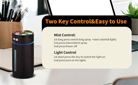 Car Humidifier Diffuser300ml Rechargeable Cordless
