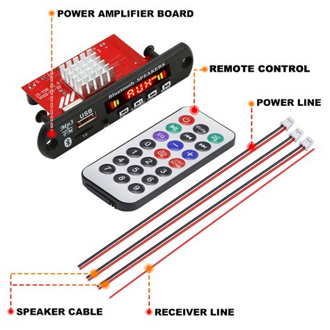 12V 120W Amplifier Bluetooth 5 0 MP3 WMA APE Decoder Board DC 12V Handsfree Car Audio USB TF FM