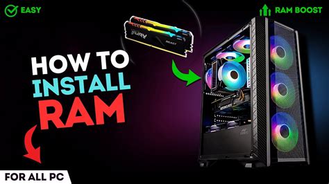 How To Install Ram In Your Pc Pc Ram Installation Guide Step By Step Pc Ram Installation At