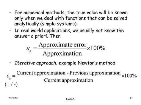 Chapter 1 Errors And Approximationsppt
