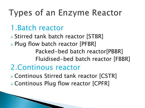 Immobilized Enzymes Reactors Pptx