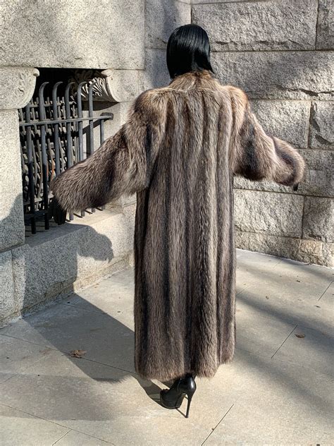 Raccoon Fur Coat Etsy