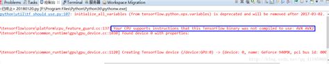 成功解决your Cpu Supports Instructions That This Tensorflow Binary Was Not