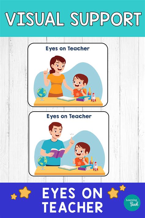 Eyes On Teacher Visual Poster Visual For Visual Attention To Teacher