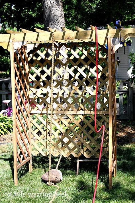 While Wearing Heels DIY Garden Trellis