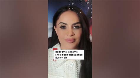 Ruby Dhalla Learns Shes Been Disqualified Live On Air Youtube
