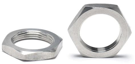 Din439 Customized Thin Sheet Nut Insert Ss304 A4 70 Chamfered Hex Thin Nuts