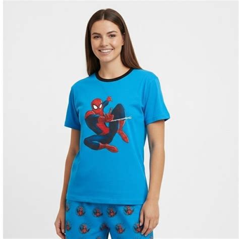 Kit Família Pijamas Verão Homem Aranha Blue 3 Pijamas