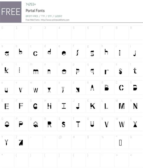 Portal 001 000 Fonts Free Download Onlinewebfonts Com