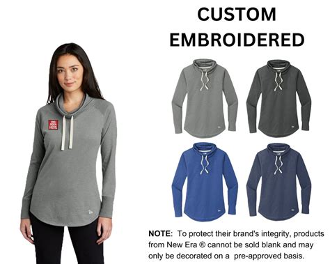 Custom Embroidered New Era ® Ladies Sueded Cotton Blend Cowl Tee Your