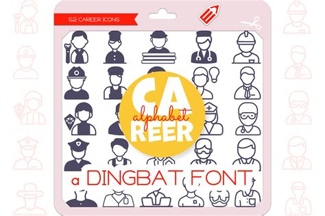 Career Alphabet Dingbat Font Symbol Fonts ~ Creative Market