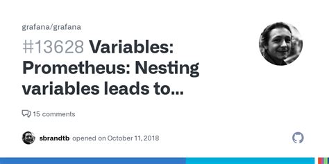variables prometheus nesting variables leads to exception and missing