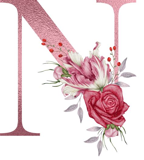 Imagens De Letra N Rosa