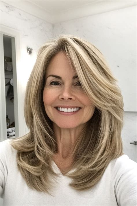 27 Stunning Medium Length Layered Haircuts For Older Women To Refresh