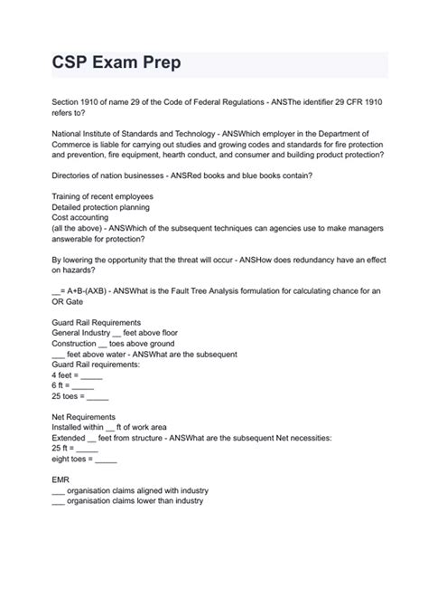 Csp Exam Prep Questions And Answers Graded A 2024 2025 Csp Stuvia Us