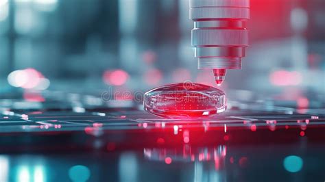 High Tech Scanners Analyzing Objects Laser Precision 3d Illustration Stock Illustration