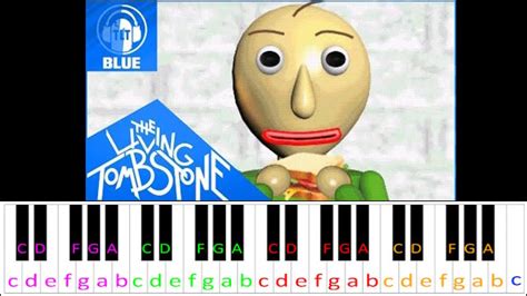 Basics In Behavior By The Living Tombstone Feat OR O Piano Letter Notes