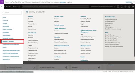 Conceitos Básicos Do Oci E Da Console Do Oci Usando Uma Conta Gratuita