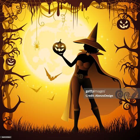 Halloween Witch High Res Vector Graphic Getty Images