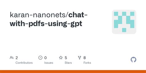 GitHub Karan Nanonets Chat With Pdfs Using Gpt