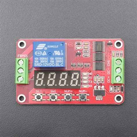 12v dc multifunction self lock relay plc cycle timer module delay time